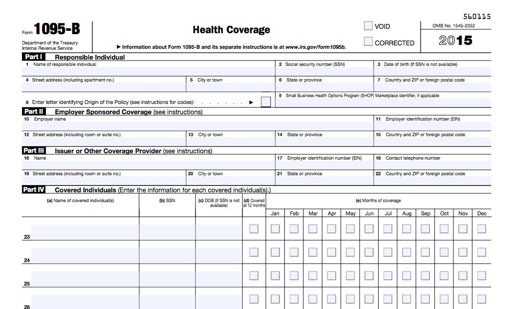 Understanding Form 1095 B The ACA Times