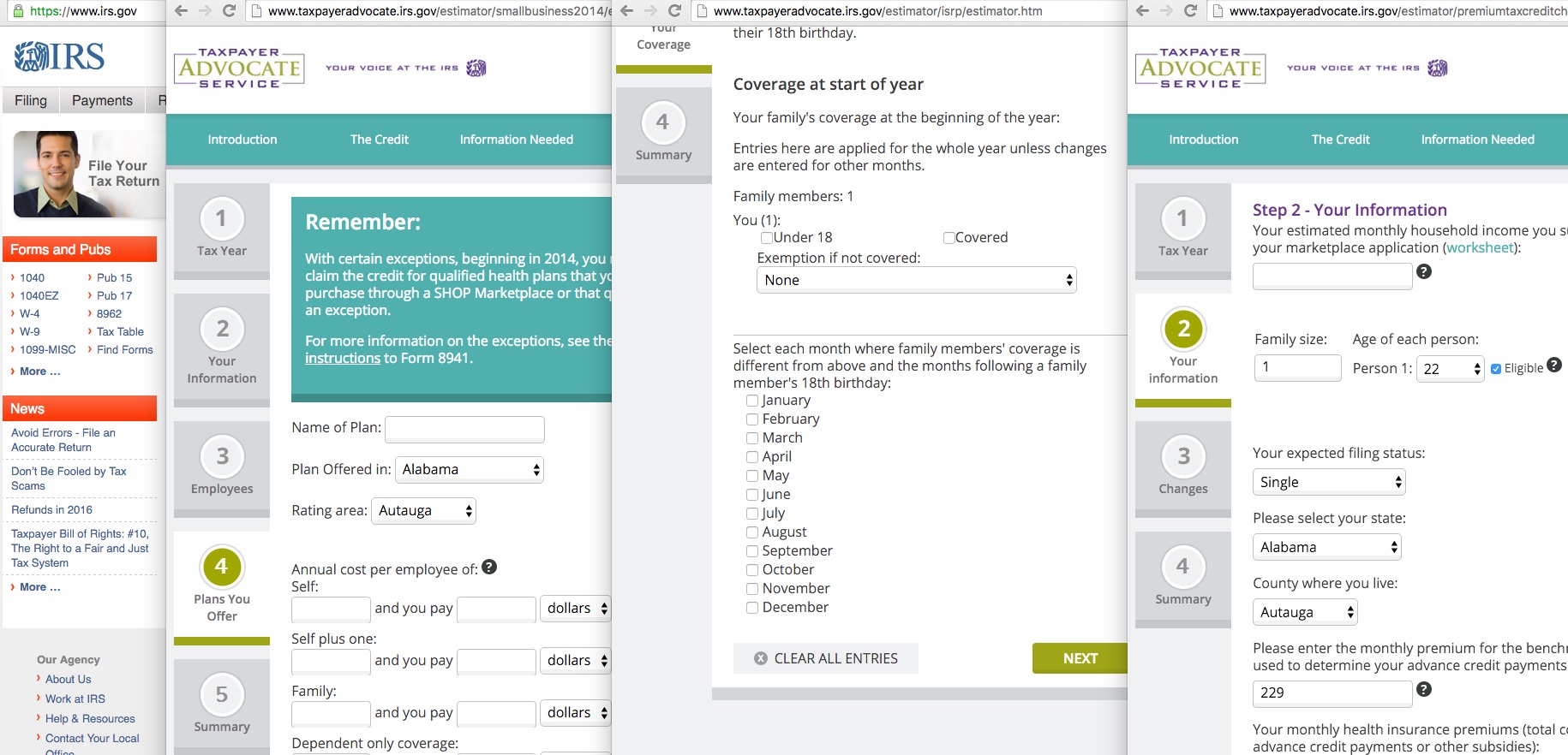 IRS Calculation Tools | The ACA Times